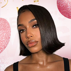 Glueless HD Lace Front Human Hair Wigs Ash Blonde Grey Closure Bob Wig ...