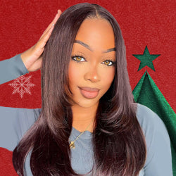 Glueless Curtain Bang Human Hair Wigs|Ombre Ash Blonde Wig With Bangs ...