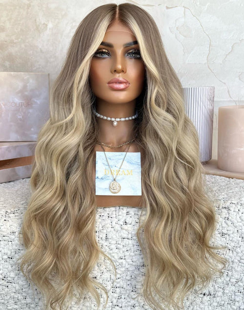 Luxury Wig Human Hair Wigs With Balayage Wavy Lace Front Wigs – Jessie ...