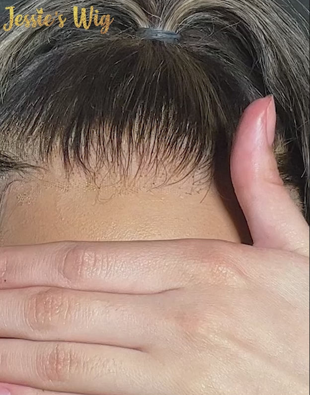 Glueless Crystal HD Lace Balayage Wavy 13x4 Lace Front Wig Human Hair ...