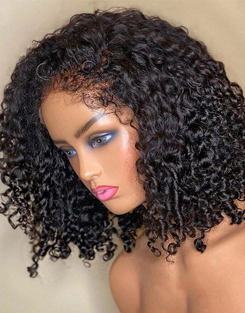 Type 4c Hairline Wig | 4c Edges| Kinky Curly Hairline Wig Coily Human ...